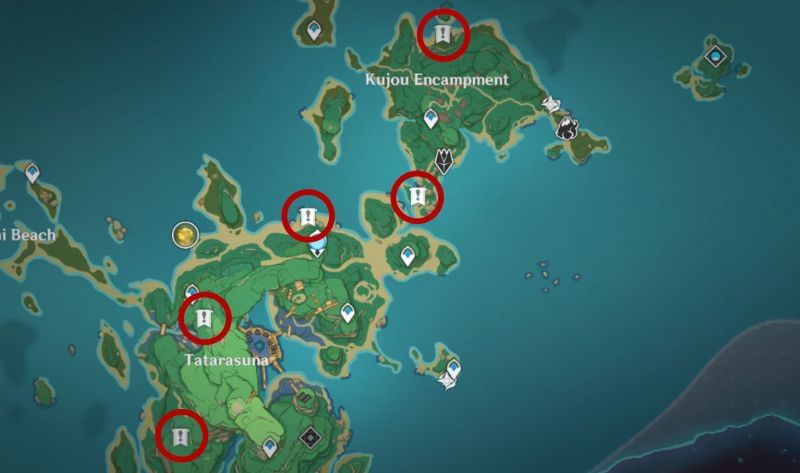 5 locations to find Thunder Sakura tree in Genshin Impact