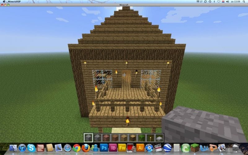 How to build a small wooden house in Minecraft easily