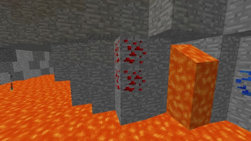 Where to find redstone in Minecraft Pocket Edition?
