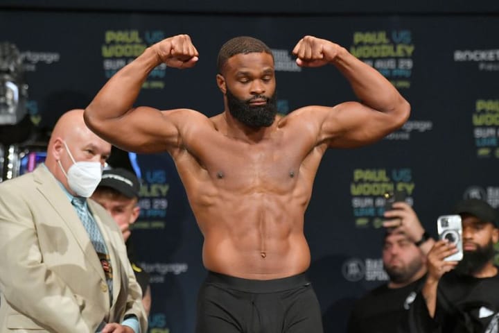 Did Tyron Woodley get the 'I love Jake Paul' tattoo?