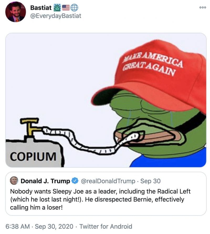 What does copium mean on Twitch chat?