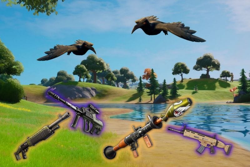 Fortnite Chapter 2 Season 8: Crows now drop Golden and Purple weapons ...