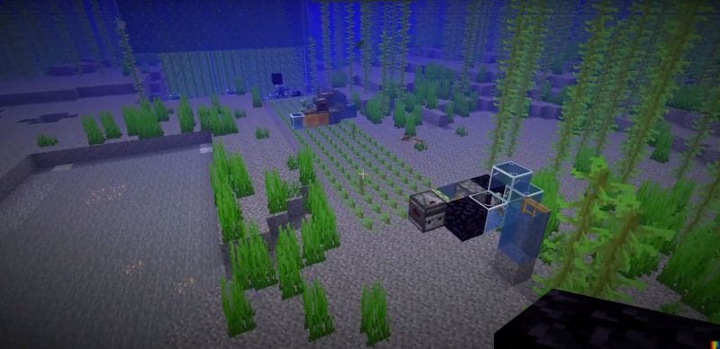How to create an underwater flying contraption in Minecraft