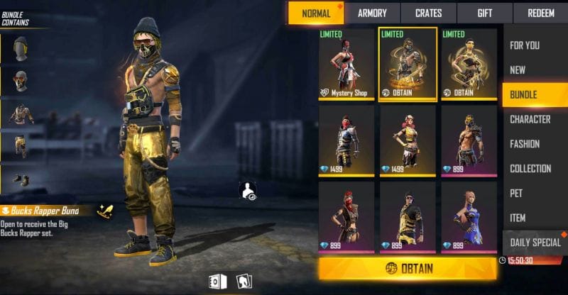 5 best Free Fire bundles to get in September 2021