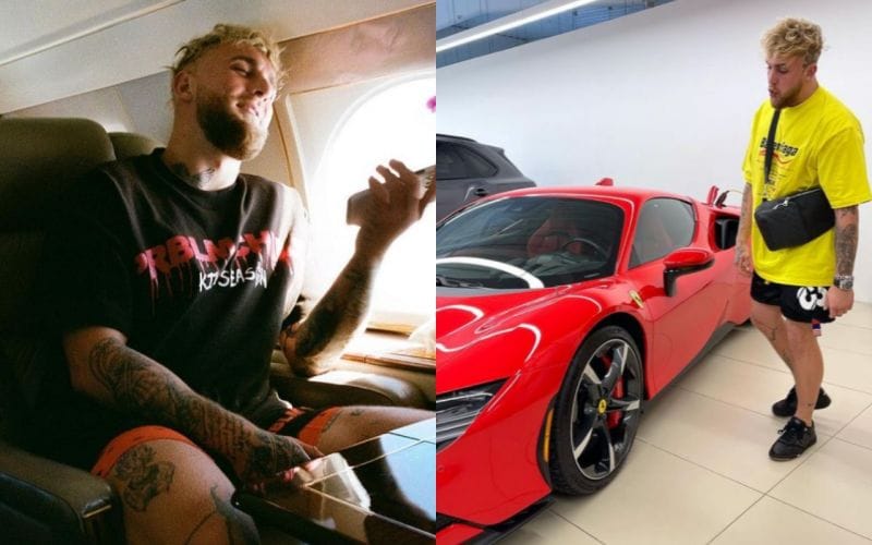 Watch: Jake Paul customizes his flashy Ferrari SF-90 Spider and buys ...