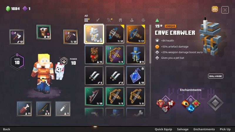 Gilded vs unique items in Minecraft Dungeons: What's the difference?