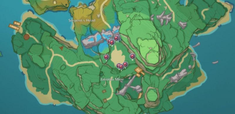 All Dendrobium locations in Genshin Impact with interactive map