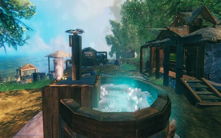 How to make the hot tub in Valheim
