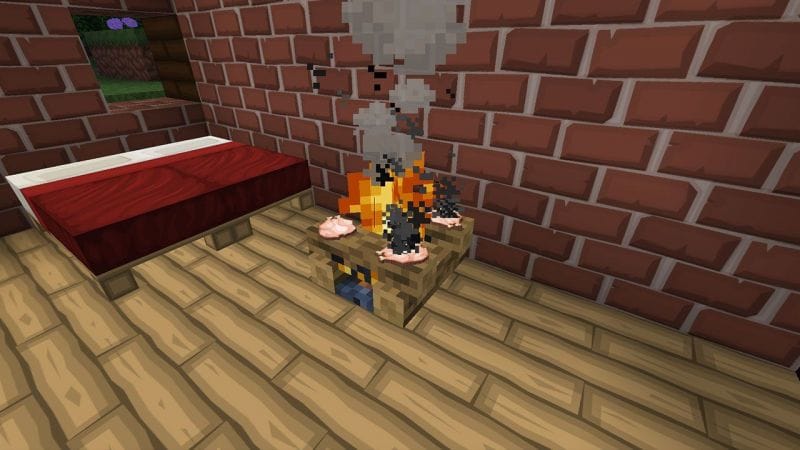 How to cook food on campfires in Minecraft