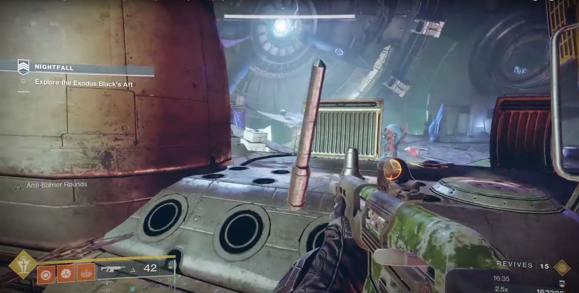 The newest cheese spot for Destiny 2 Exodus Crash Grandmaster boss