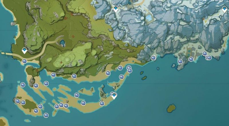 All Starconch locations in Genshin Impact: Childe's ascension material ...