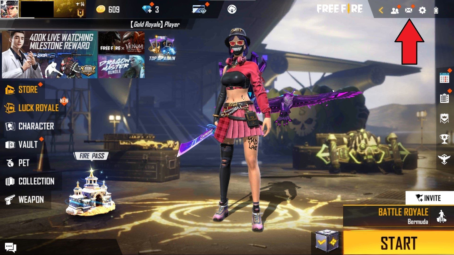 How to redeem rewards from Free Fire Rewards Redemption Site in October ...