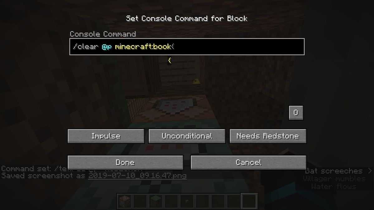 How To Use Clear Command In Minecraft Bedrock