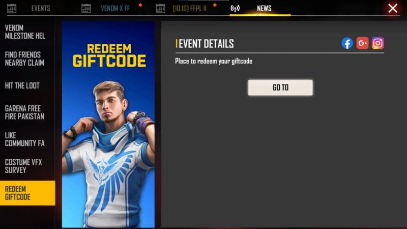 Free Fire Pakistan server redeem code for today (11 October): How to ...