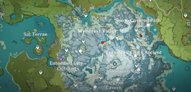 All 8 Dragonspine tablet locations in Genshin Impact: Complete ...