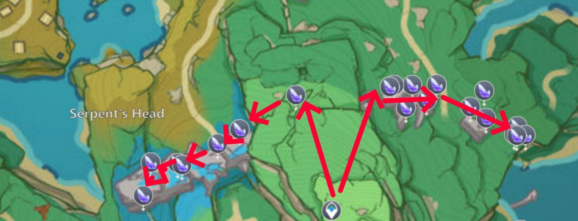 All Crystal Marrow locations in Genshin Impact: Inazuma map with ...