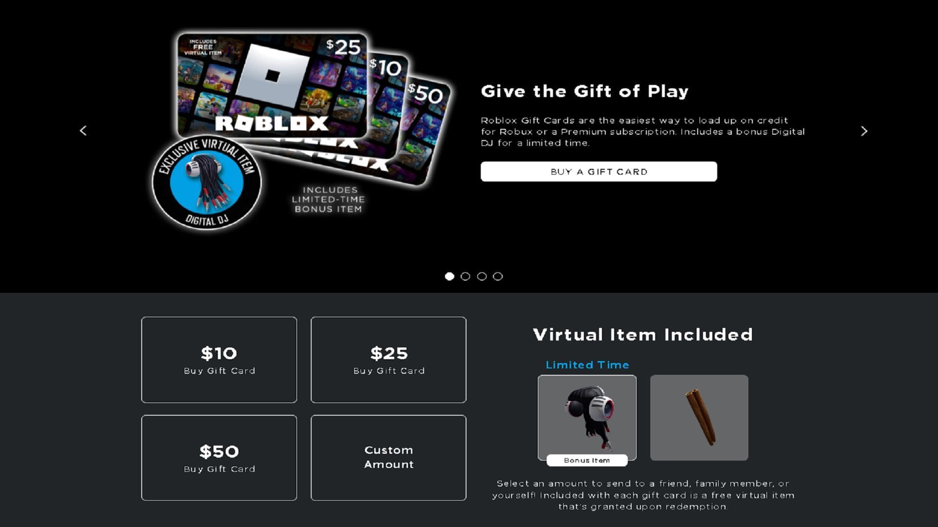 Why you cannot gift items in Roblox