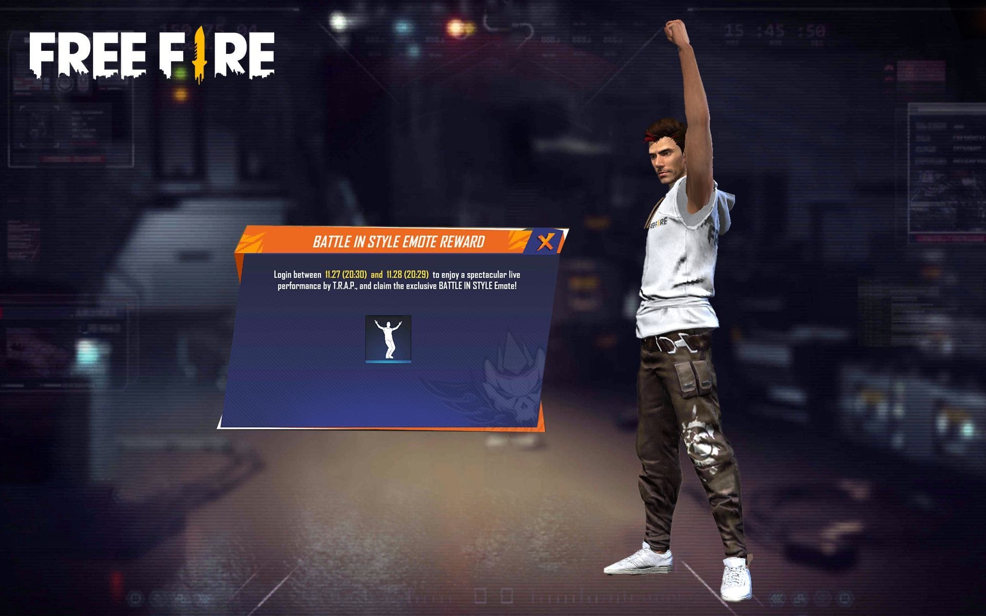 How to get free Battle in Style emote in Free Fire today
