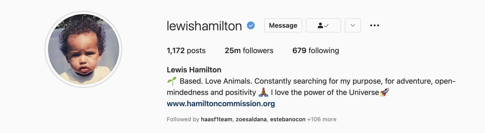 F1 News : Lewis Hamilton reaches 25 million Instagram followers
