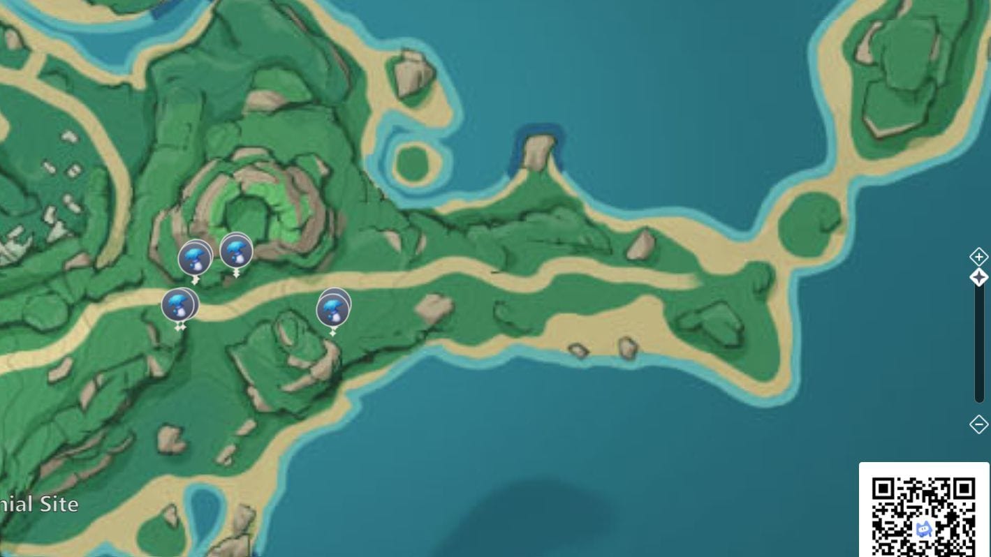 All Genshin Impact Fluorescent Fungus locations with interactive map