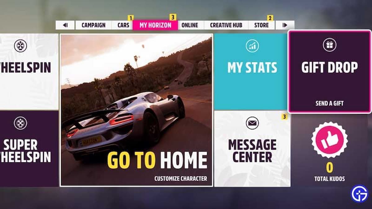 How to send gifts in Forza Horizon 5