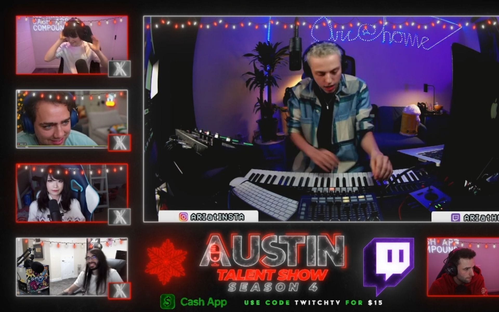 ARIatHOME improvises a song for AustinShow featuring Mizkif, Cr1TiKaL ...