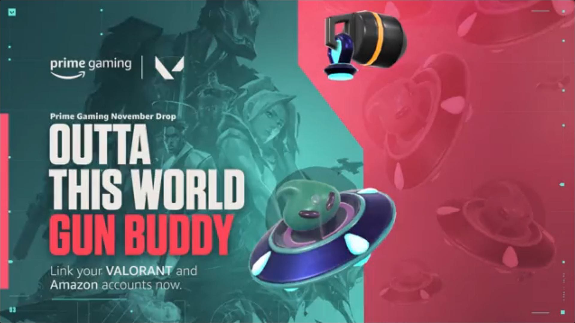 How to claim 'Outta this World' gun buddy in Valorant through Prime Gaming