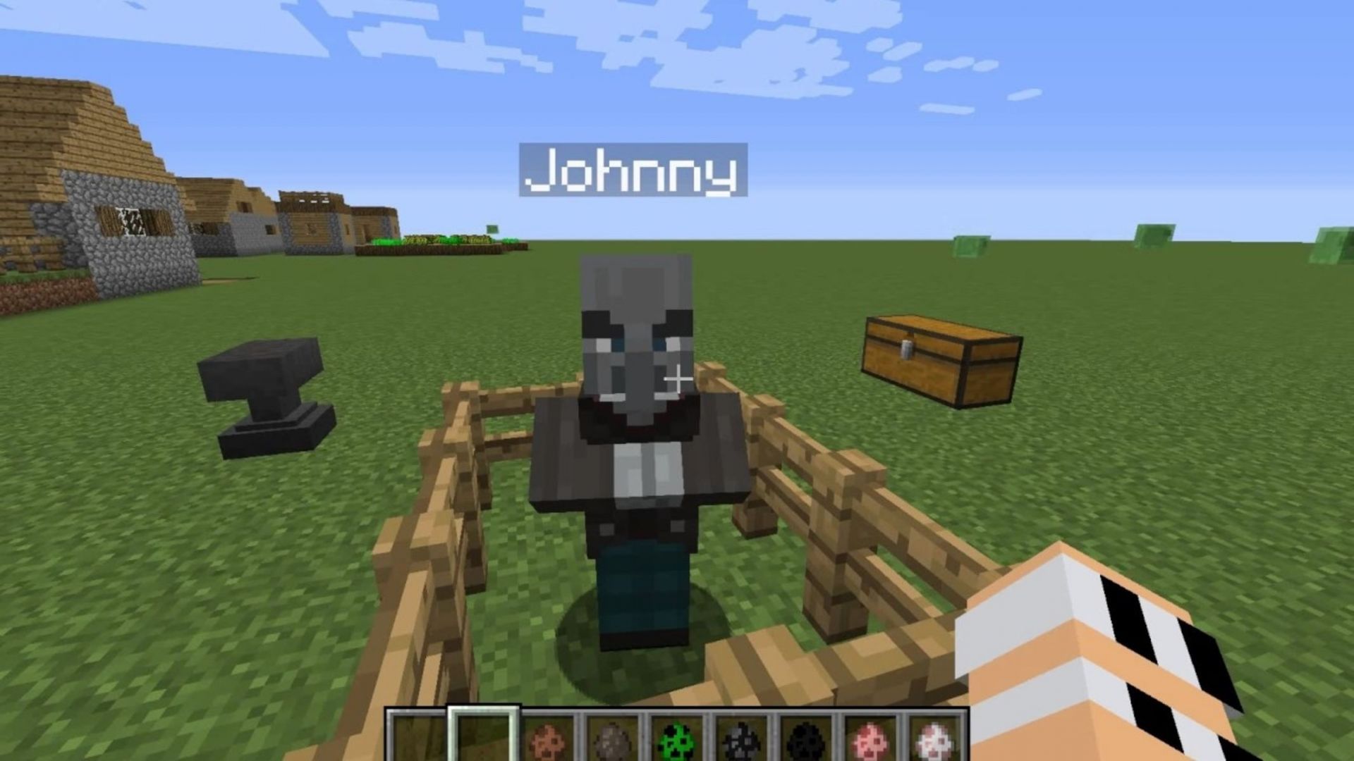 What is the 'Johnny' Easter egg in Minecraft?