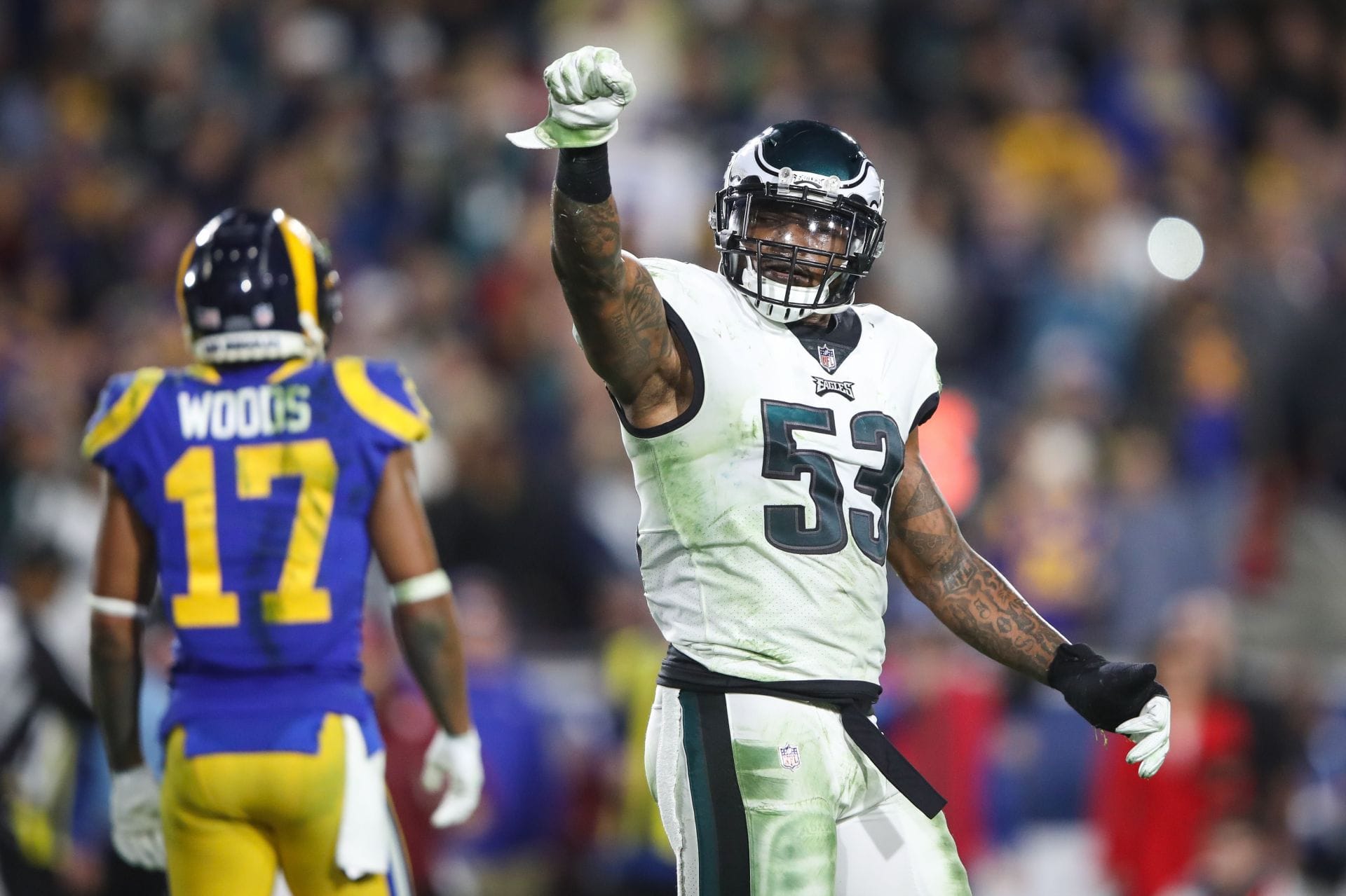 Nigel Bradham was arrested after a traffic stop