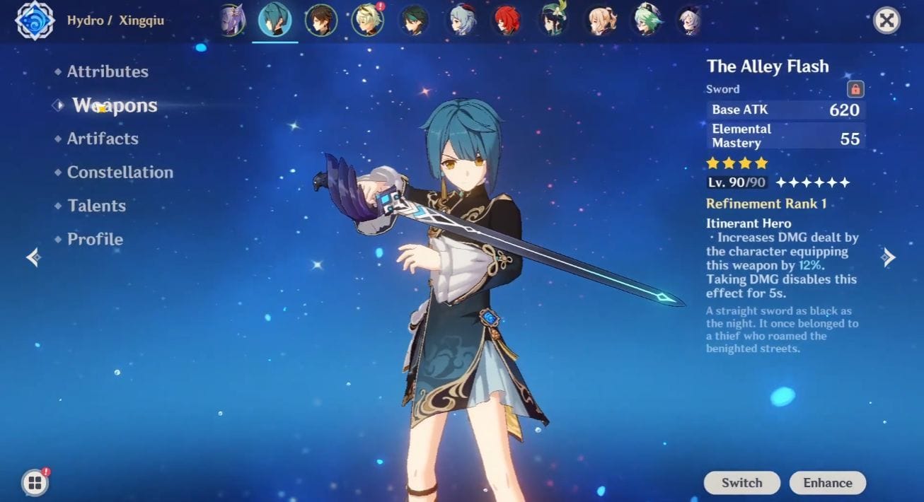 Next Genshin Impact update brings Alley Flash sword: Stats and suitable ...