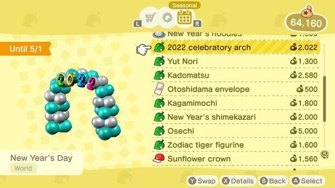 Animal Crossing: New Horizons New Year's DIY recipes - How to get them ...