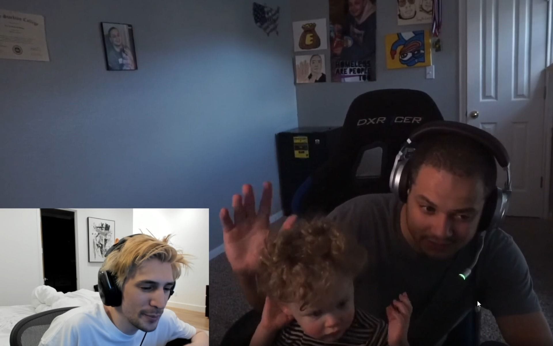 xQc's wholesome reaction to the growth of Erobb221's daughter