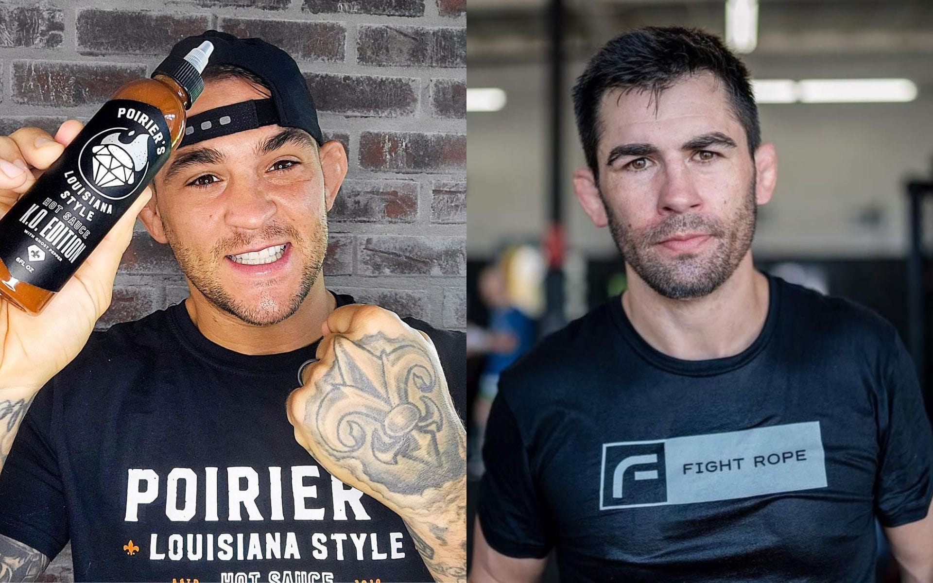 Watch: Dustin Poirier gifts Dominick Cruz two bottles of his 'Louisiana ...