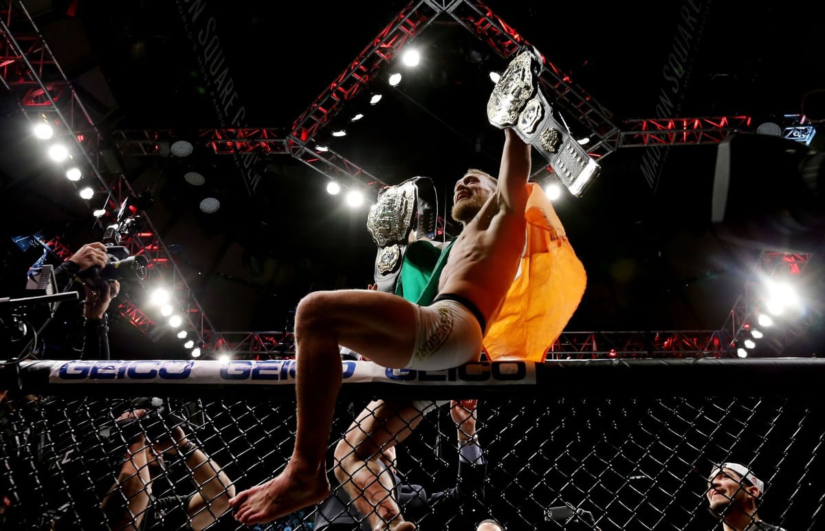 Is Conor McGregor the only double champ in UFC history?