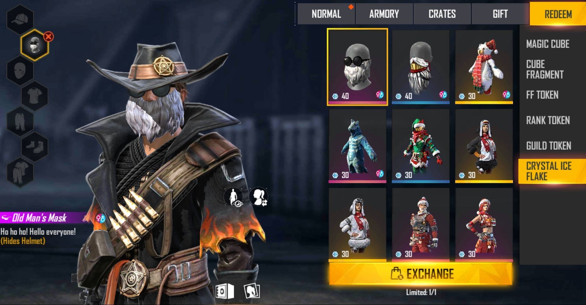 Free Fire Winter Fest: How to get Old Man's mask and gun skin rewards