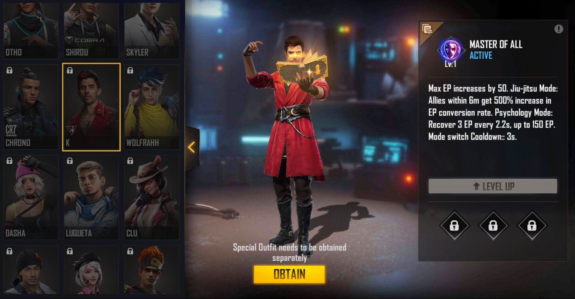 Best Free Fire character combinations for aggressive gameplay after ...