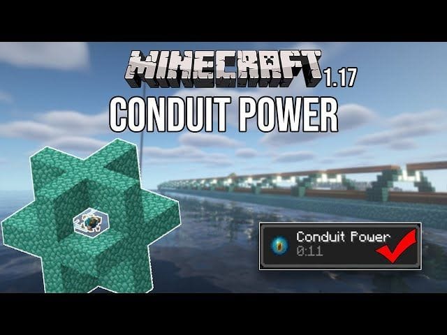 How conduits work in Minecraft
