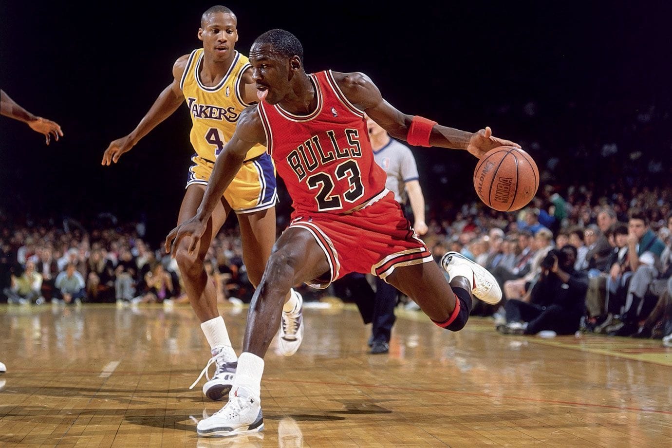 Michael Jordan experimented at point guard later that season