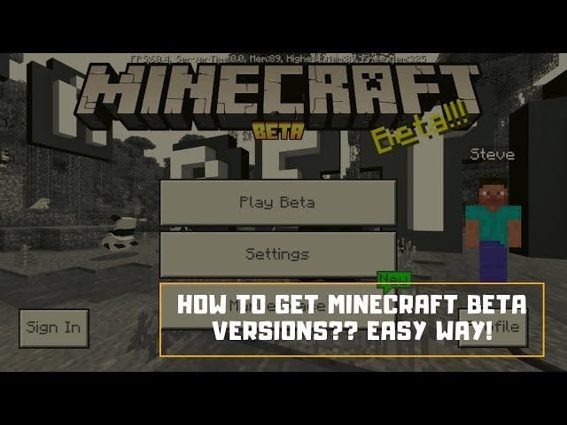 How to download Minecraft Bedrock beta for The Wild Update