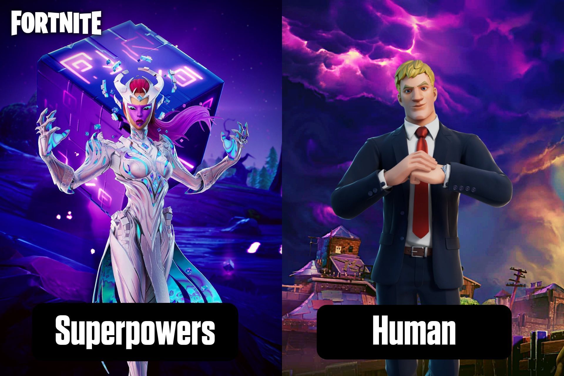 Fortnite characters who have superpowers and are human