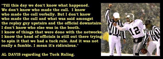 NFL Throwback: 20 years since Tom Brady's "tuck rule game"