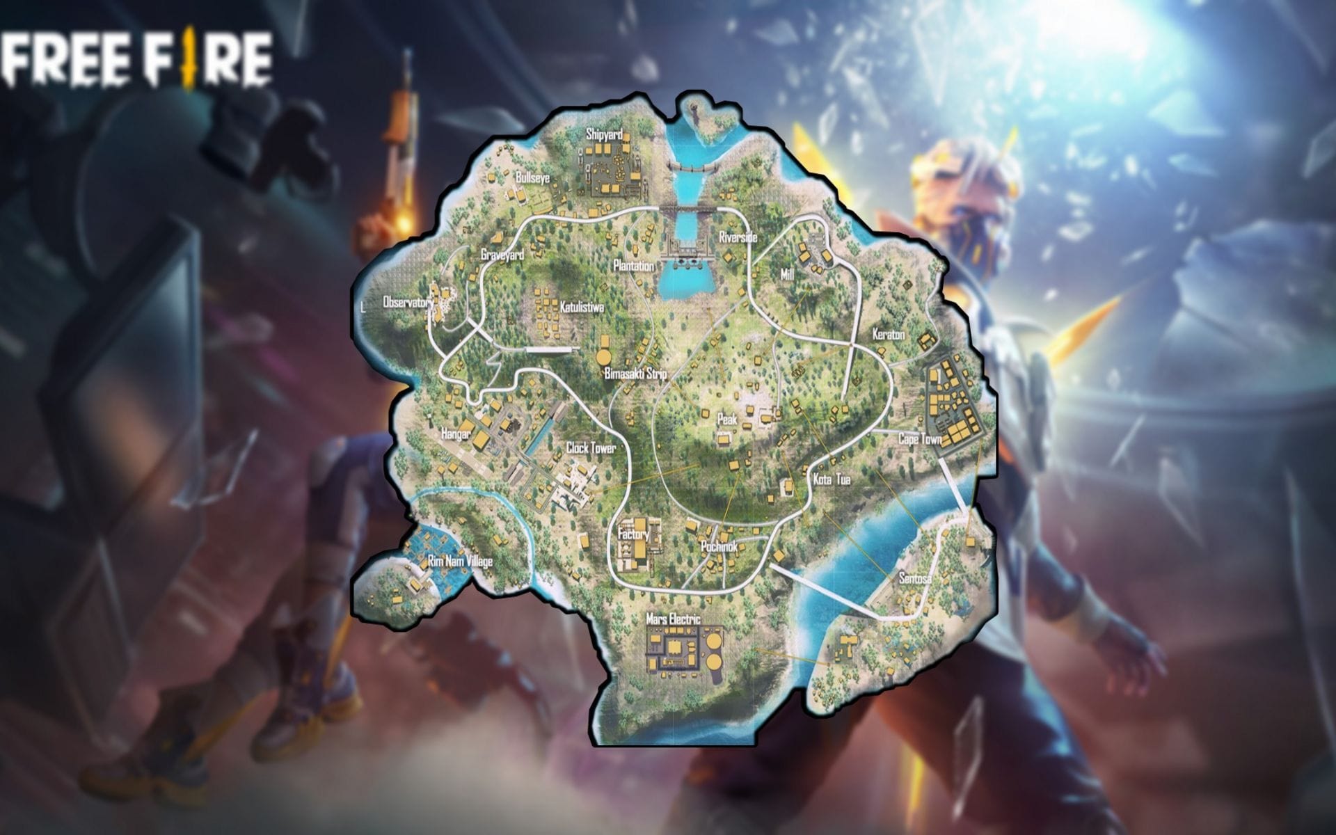 New changes to Free Fire Bermuda map revealed