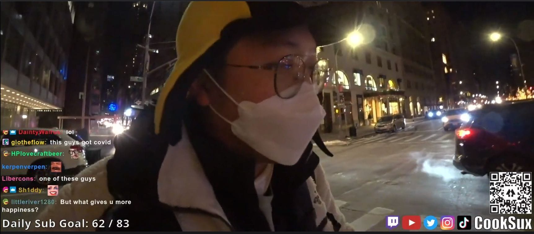 "Be peaceful": Twitch streamer CookSux has knife flashed at him by ...