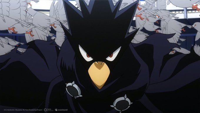 Why is Tokoyami's head shaped like a bird in My Hero Academia?