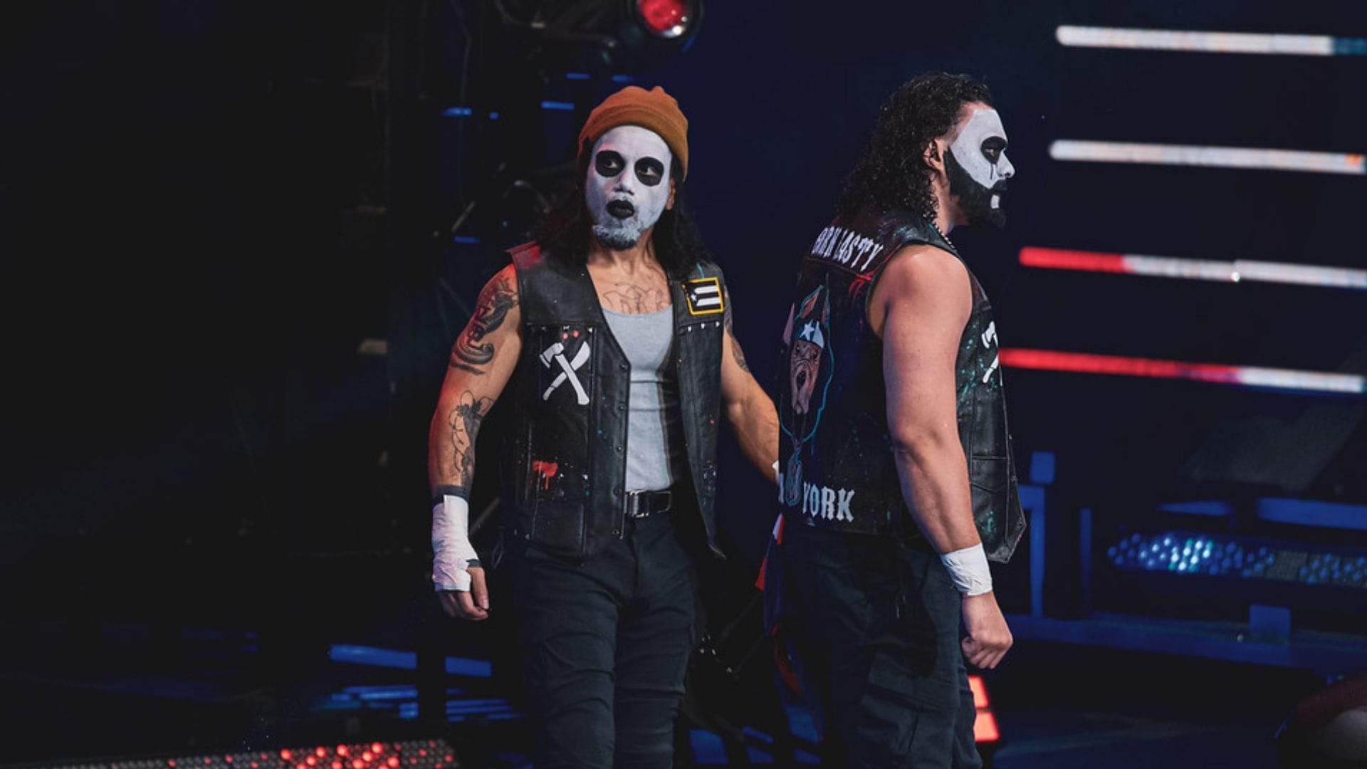 AEW's Santana and Ortiz on their Stadium Stampede entrance
