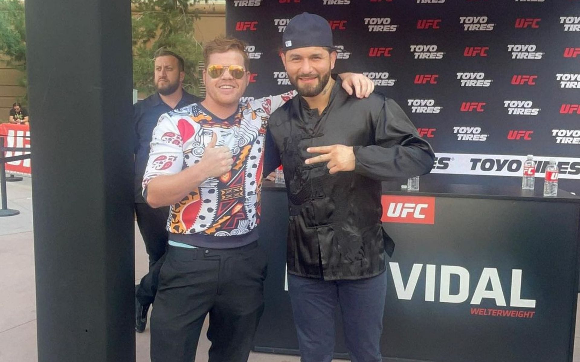 UFC News: Jorge Masvidal meets Canelo Alvarez's lookalike at a UFC meet ...