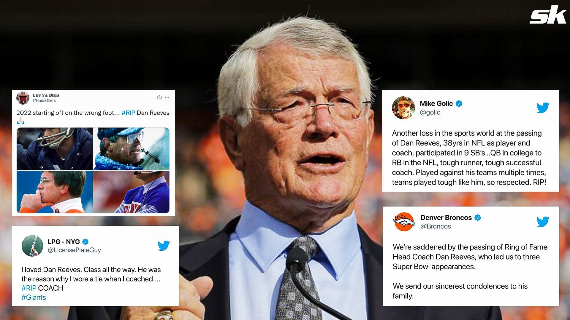 Tributes pour in for late NFL legend Dan Reeves
