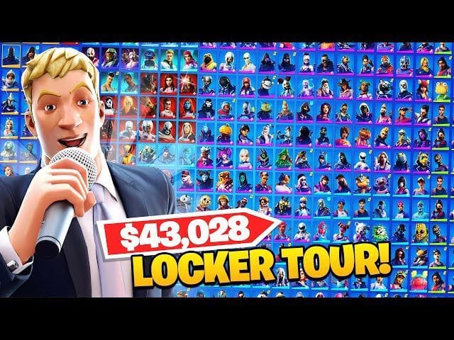 Who has the most expensive Fortnite locker as of 2022?
