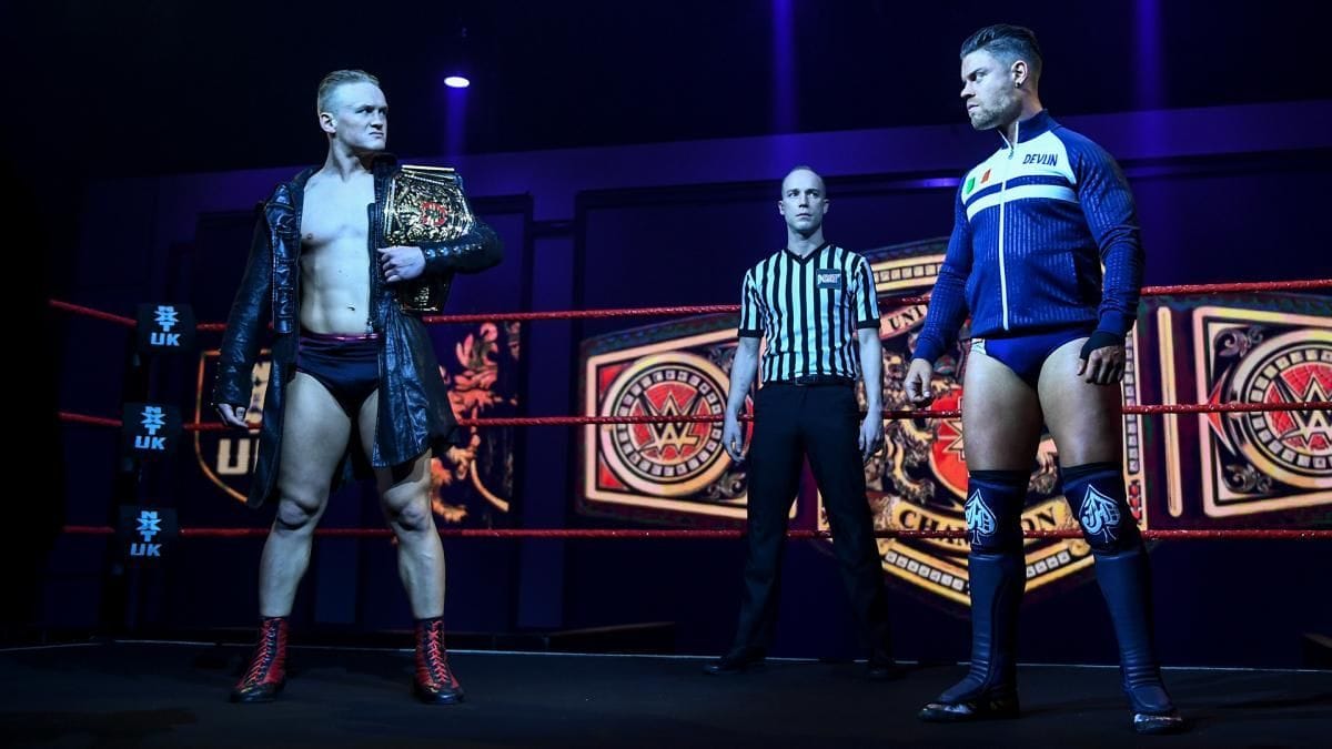 NXT UK results empty arena championship match