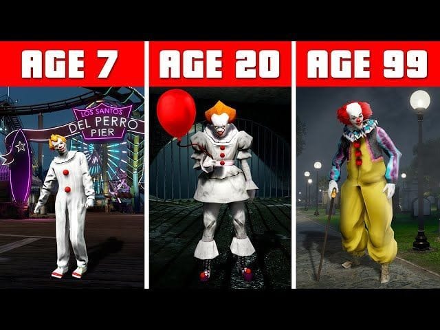 YouTube streamer Nought survives 99 years as Pennywise in GTA 5 using mods